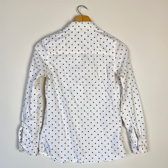 LC Lauren Conrad | Tops | Lauren Conrad Black White Polka Dot Button Down | Poshmark